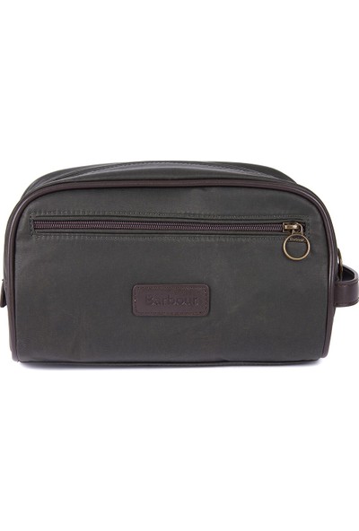Barbour Wax Washbag OL71 Olıve-Brown Barbour Wax Washbag OL71 Olıve-Brown