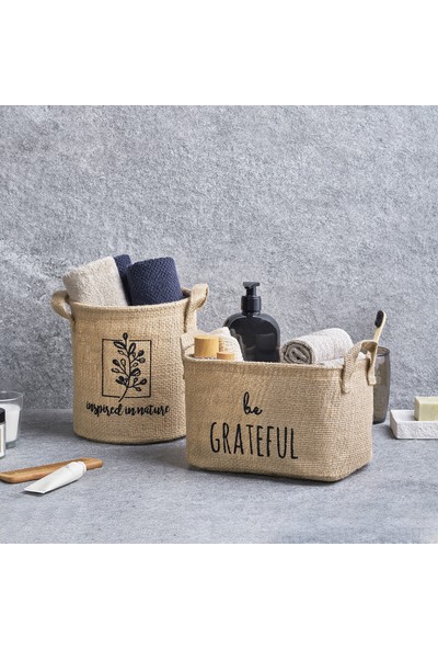 Ocean Home 2'li Jüt Sepet Set