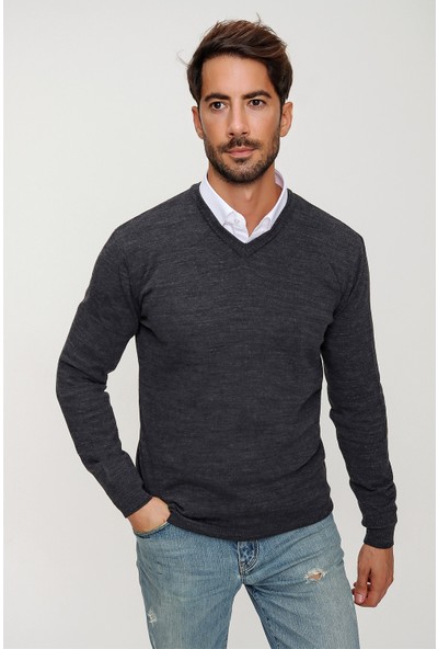 Chuba Erkek V Yaka Triko Kazak 20W151A