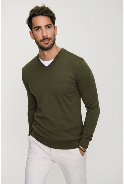 Chuba Erkek V Yaka Triko Kazak 20W151H