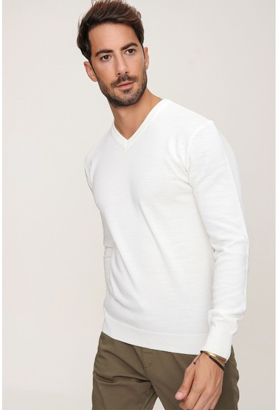 Chuba Erkek V Yaka Triko Kazak 20W151E