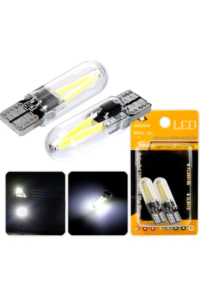 Waxen T10 Park Plaka Tavan Iç Aydınlatma Ampulü Cob LED Canbus Dipsiz W5W 194 6500K Beyaz Güçlü Işık Waxen T10 Park Plaka Tavan Iç Aydınlatma Ampulü Cob LED Canbus Dipsiz W5W 194 6500K Beyaz Güçlü Işık
