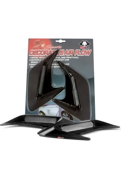 Waxen Havalandırma Intake Çamurluk ve Kaput Modifiye Vent Oto Spor Tasarım Tüm Araçlarla Uyumlu