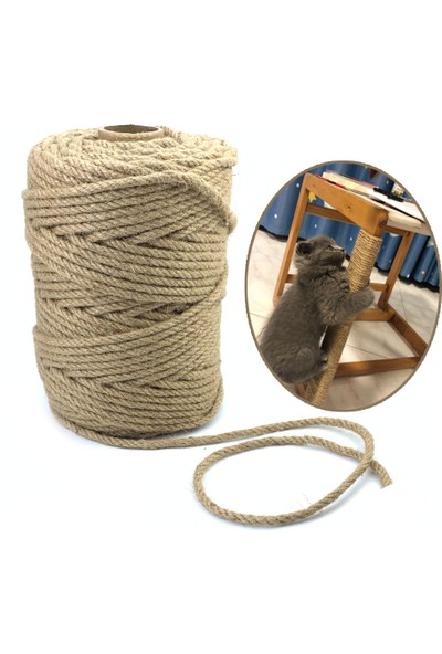 Alfa Tasarım Kedi Tırmalama Ipi 4 mm x 20 Metre
