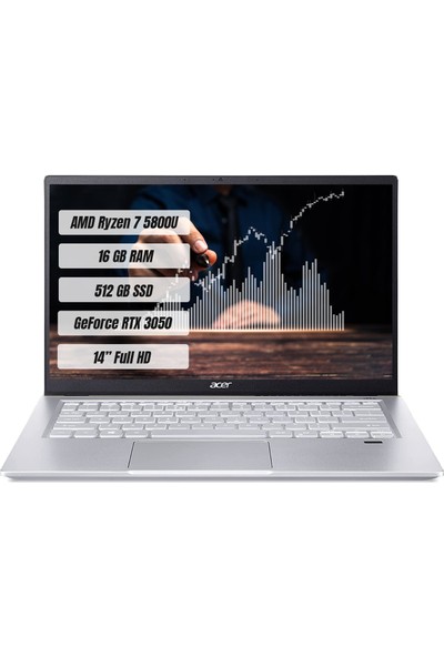Acer Swift X SFX14-41G AMD Ryzen 7 5800U 16GB 512GB SSD RTX3050 Freedos 14 Acer Swift X SFX14-41G AMD Ryzen 7 5800U 16GB 512GB SSD RTX3050 Freedos 14