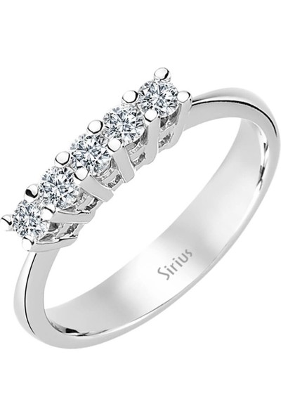 Sirius G Renk 0,42 Karat Pırlanta 5 Taş Yüzük 0404R0130