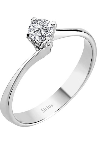 Sirius G Renk 0,24 Karat Pırlanta Tektaş Yüzük 0401R0021