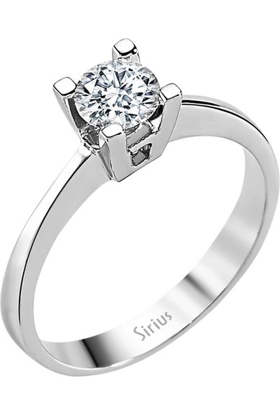 Sirius F Renk 0,50 Karat Pırlanta Tektaş Yüzük 0417R0082
