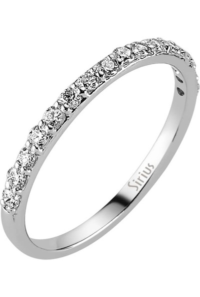 Sirius Pırlanta Taşlı Yarım Tur Yüzük