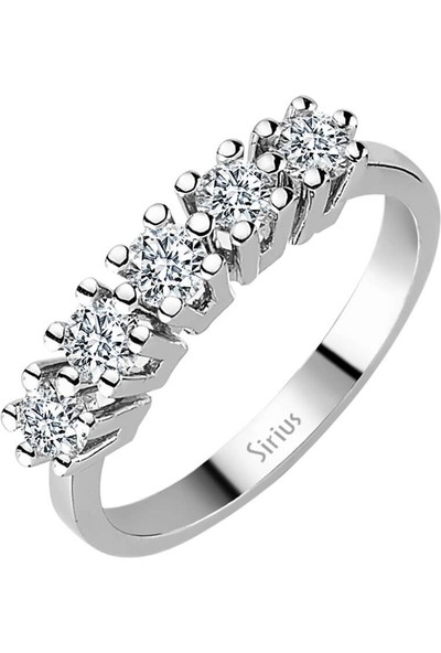 Sirius G Renk 0,70 Karat Pırlanta 5 Taş Yüzük 0404R0127