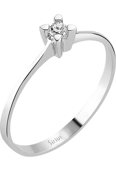 Sirius G Renk 0,05 Karat Pırlanta Tektaş Yüzük 0415R0017