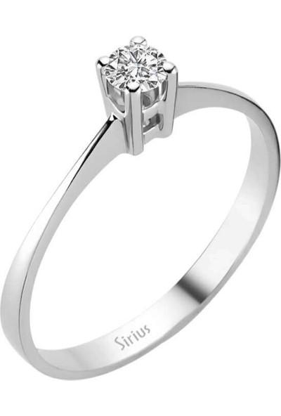 Sirius G Renk 0,18 Karat Pırlanta Tektaş Yüzük 0415R0011