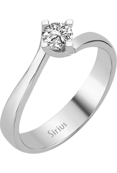 Sirius G Renk 0,31 Karat Pırlanta Tektaş Yüzük 0404R0045