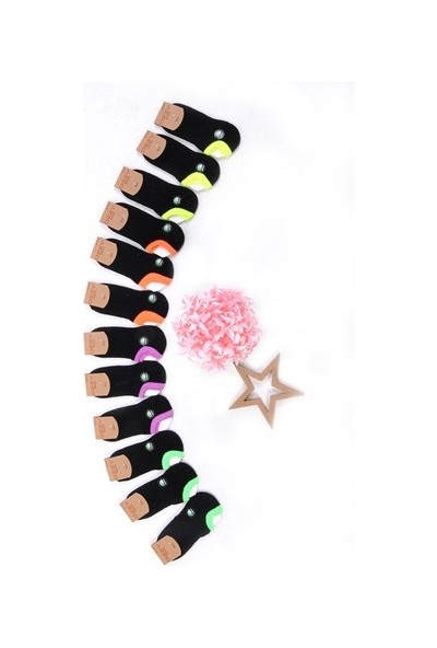 Ozzy Socks 12'li Bambu Havlu Neon Kadın Sneakers Patik Ozzy Socks 12'li Bambu Havlu Neon Kadın Sneakers Patik