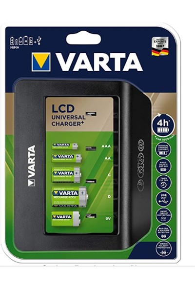 Varta 57688 Varta LCD Universal Şarj Cihazı Varta 57688 Varta LCD Universal Şarj Cihazı