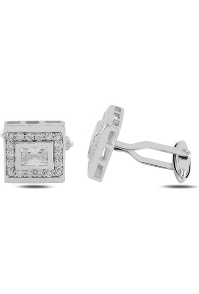 Gümüşhane Silver Zirkon Taşlı Kol Düğmesi Gümüşhane Silver Zirkon Taşlı Kol Düğmesi