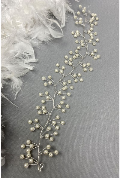 Hayalperest Boncuk Krem Incili Vella Boncuklu Gelin Tacı Saç Aksesuarı Hayalperest Boncuk Krem Incili Vella Boncuklu Gelin Tacı Saç Aksesuarı