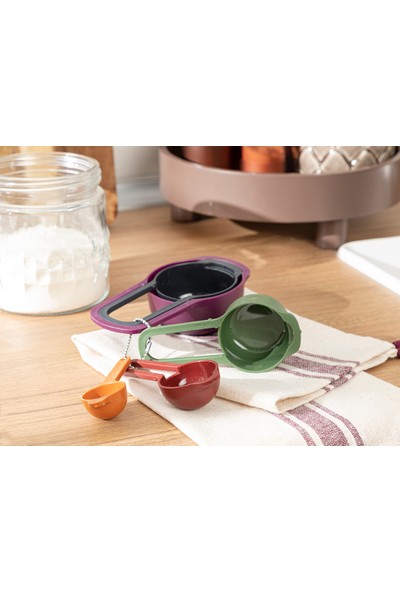 English Home Circle Plastik 5 Parça Ölçü Kabı Renkli English Home Circle Plastik 5 Parça Ölçü Kabı Renkli