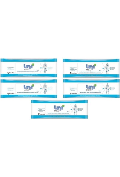 Unimed Antibakteriyel Perine Bölgesi Yıkama Havlusu 50'Li 5 Adet Unimed Antibakteriyel Perine Bölgesi Yıkama Havlusu 50'Li 5 Adet