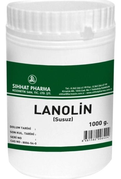 Sıhhat Pure Susuz Lanolin 1000 Gr - 1 Kg Sıhhat Pure Susuz Lanolin 1000 Gr - 1 Kg