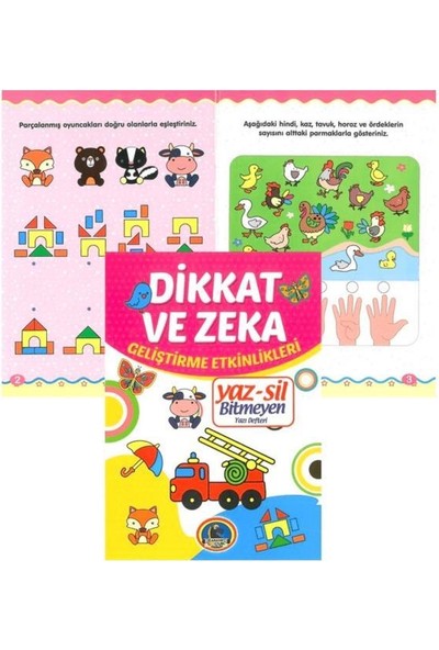 Easyso Defter Yaz-Sil Dikkat ve Zeka Geliştirme Etkinlikleri Karatay Yayınevi + Kalem Easyso Defter Yaz-Sil Dikkat ve Zeka Geliştirme Etkinlikleri Karatay Yayınevi + Kalem