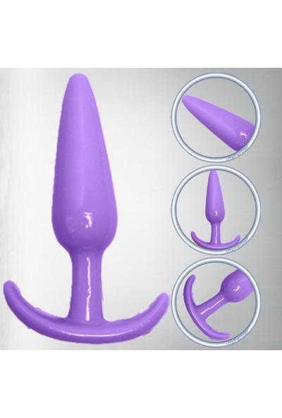 Partner Pürüzsüz Yüzey Lüks Mor Anal Plug Anal Tıkaç