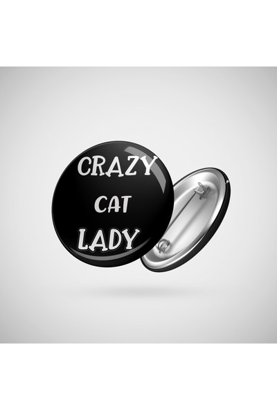 Fizello Crazy Cat Lady Cat Lover Gift Rozet Fizello Crazy Cat Lady Cat Lover Gift Rozet