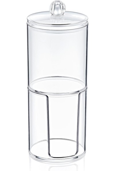 Homedius Çift Katlı Pamukluk Makyaj Organizer Düzenleyici ŞEFFAF-7X19 Homedius Çift Katlı Pamukluk Makyaj Organizer Düzenleyici ŞEFFAF-7X19