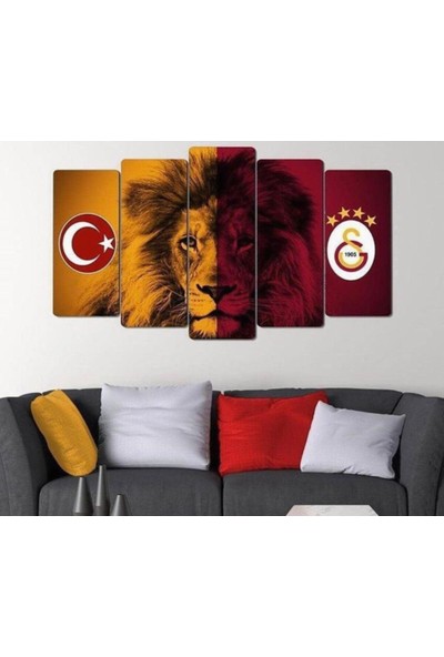 Nefes Galatasaray Görselli Dekoratif Duvar Dekorasyon Ahşap (Mdf) Tablosu Nefes