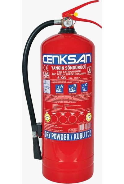 Cenksan Yangın Söndürücü Abc Tozlu 6 kg Cenksan Yangın Söndürücü Abc Tozlu 6 kg