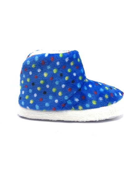 Ayakkabımood Emy Mavi Benekli Erkek Çocuk Ev Içi Panduf Bot