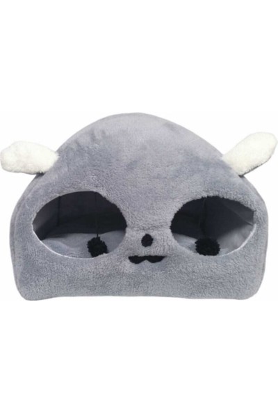 Nerotex Gri Kedi Kafalı Büyük Kedi Evi Yuvası Kedi KAFALI,55X60 cm Nerotex Gri Kedi Kafalı Büyük Kedi Evi Yuvası Kedi KAFALI,55X60 cm