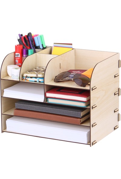 Bizim Atölye A4 Evrak Rafı Masaüstü Organizer Dosya Düzenleyici Ahşap Organizer-4 Bizim Atölye A4 Evrak Rafı Masaüstü Organizer Dosya Düzenleyici Ahşap Organizer-4