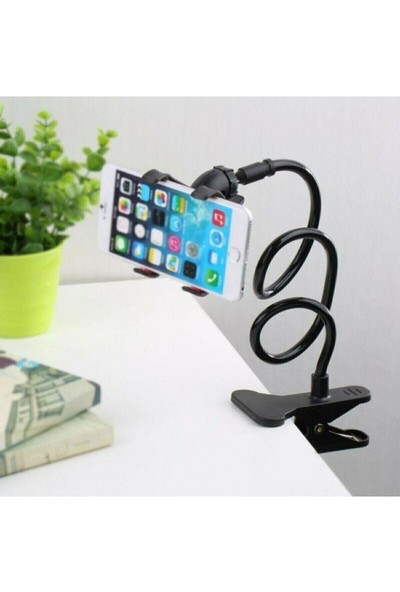 Akrobat Telefon Tutucu Mandallı Siyah 360 Derece Oynar Başlıklı Akrobat Telefon Tutucu Mandallı Siyah 360 Derece Oynar Başlıklı