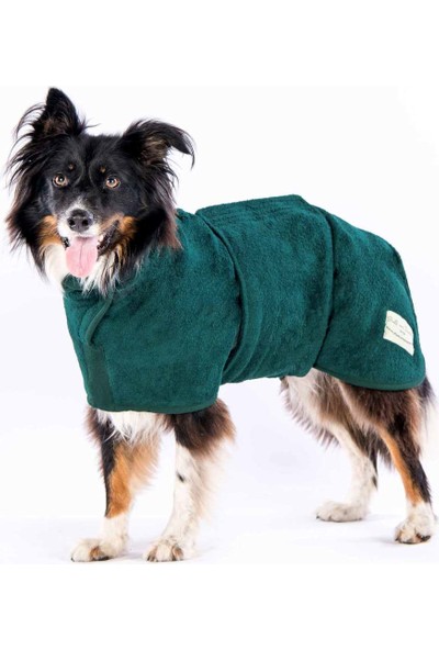 Pawin Köpek Bornozu Yeşil L Pawin Köpek Bornozu Yeşil L