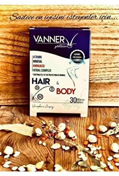 Vanner Platinum Saç ve Vücut Multivitamini 30 Biokapsül