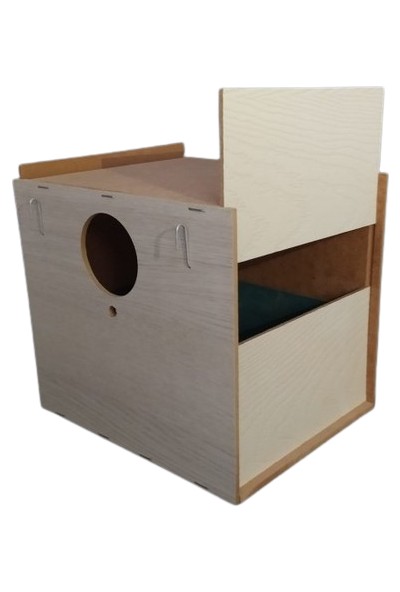Çotanak Kafes Folluklu Muhabbet Yuvalık Çift Açılır 21X20X18,5 Çotanak Kafes Folluklu Muhabbet Yuvalık Çift Açılır 21X20X18,5