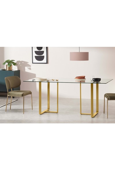 Decovizyon Pontus Yemek Masası Gold