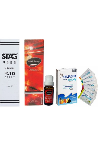 9000 - Black Berry Damla 10 ml - Kamagraystem 7 'li