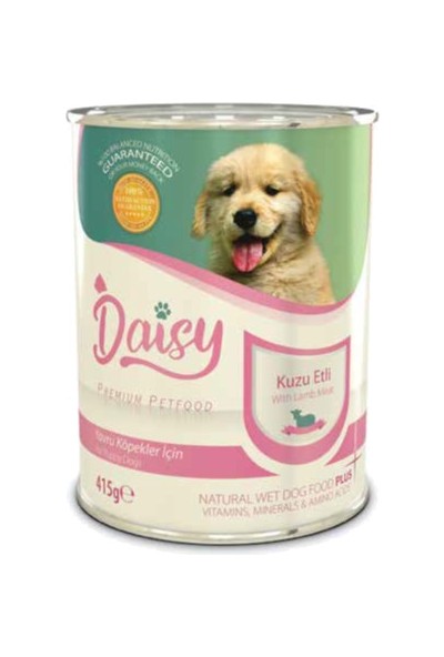 Daisy Kuzu Parça Etli Yavru Köpek Konserve Mama 6 x 400G Daisy Kuzu Parça Etli Yavru Köpek Konserve Mama 6 x 400G