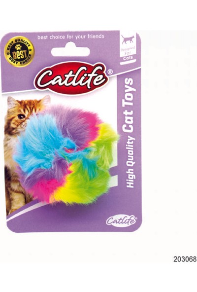 Catlife Kediler Için Tüylü Gökküşağı Oyuncak Catlife Kediler Için Tüylü Gökküşağı Oyuncak
