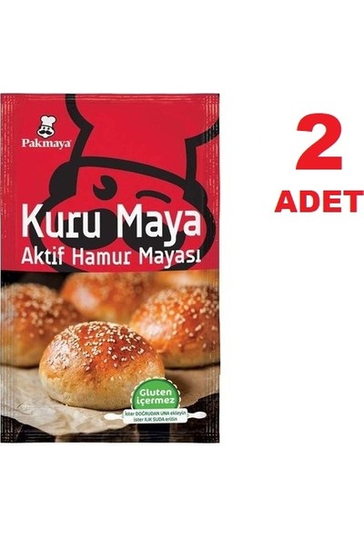 Pakmaya Kuru Hamur Mayası 100 gr *2 Pakmaya Kuru Hamur Mayası 100 gr *2
