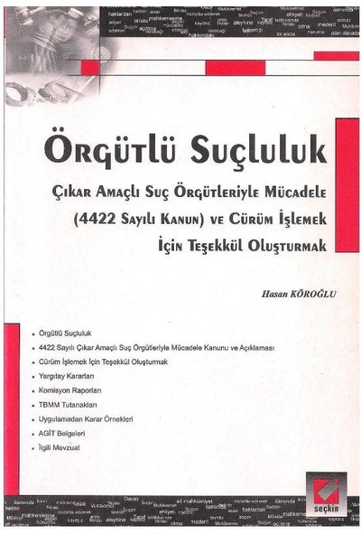 Seçkin Yayıncılık Örgütlü Suçluluk - Hasan Köroğlu