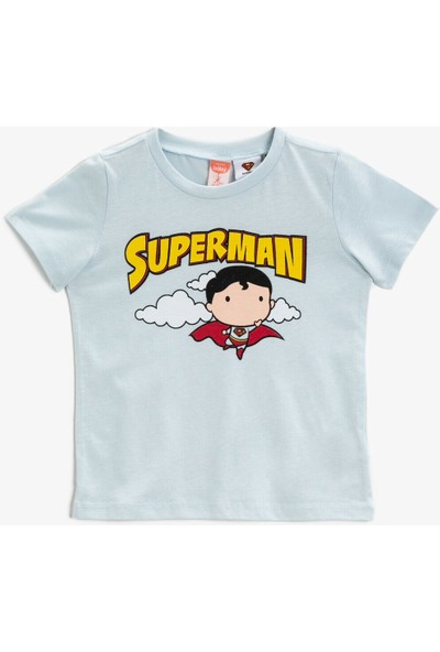 Koton Erkek Bebek Superman Tişört Lisanslı Baskılı Pamuklu Koton Erkek Bebek Superman Tişört Lisanslı Baskılı Pamuklu