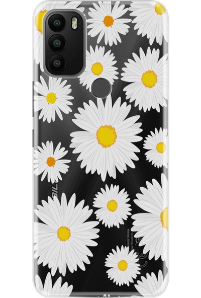 Cupcase General Mobile Gm 21 Plus Kılıf Desenli Esnek Silikon Arka Kapak - Papatya
