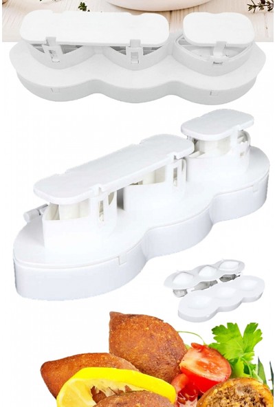 Tilbe Home Içli Köfte Yapma Kalıbı Yeni Nesil Basmalı Pratik Abs Plastik Içli Köfte Yapım Aparatı Beyaz Renk Tilbe Home Içli Köfte Yapma Kalıbı Yeni Nesil Basmalı Pratik Abs Plastik Içli Köfte Yapım Aparatı Beyaz Renk