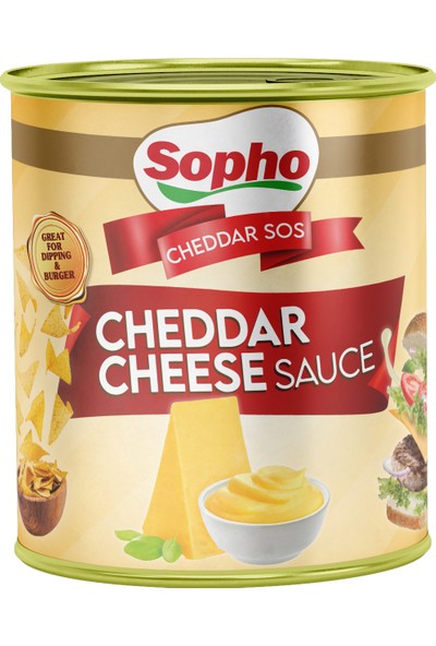 Sopho Çedar Peynir Sosu 810 gr (Cheddar Cheese Sauce) Sopho Çedar Peynir Sosu 810 gr (Cheddar Cheese Sauce)