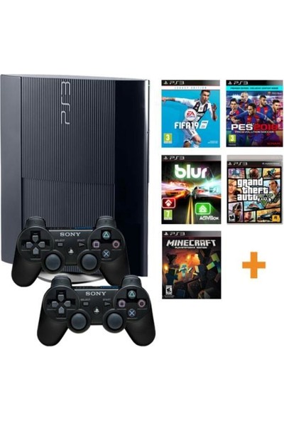 Sony Playstation 3 Super Slim 500 GB + 2 Orijinal Kol + 40 Oyun Sony Playstation 3 Super Slim 500 GB + 2 Orijinal Kol + 40 Oyun