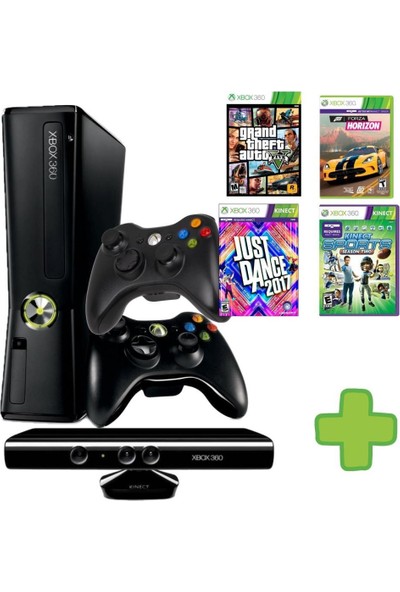 Microsoft Xbox 360 - 2 Adet Kablosuz Kol - Kinect Kamera - 30 Oyun Microsoft Xbox 360 - 2 Adet Kablosuz Kol - Kinect Kamera - 30 Oyun