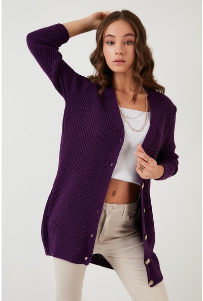 Lela % 100 Soft Akrilik Triko Örme Uzun Hırka Kadın HIRKA 4615044 Lela % 100 Soft Akrilik Triko Örme Uzun Hırka Kadın HIRKA 4615044